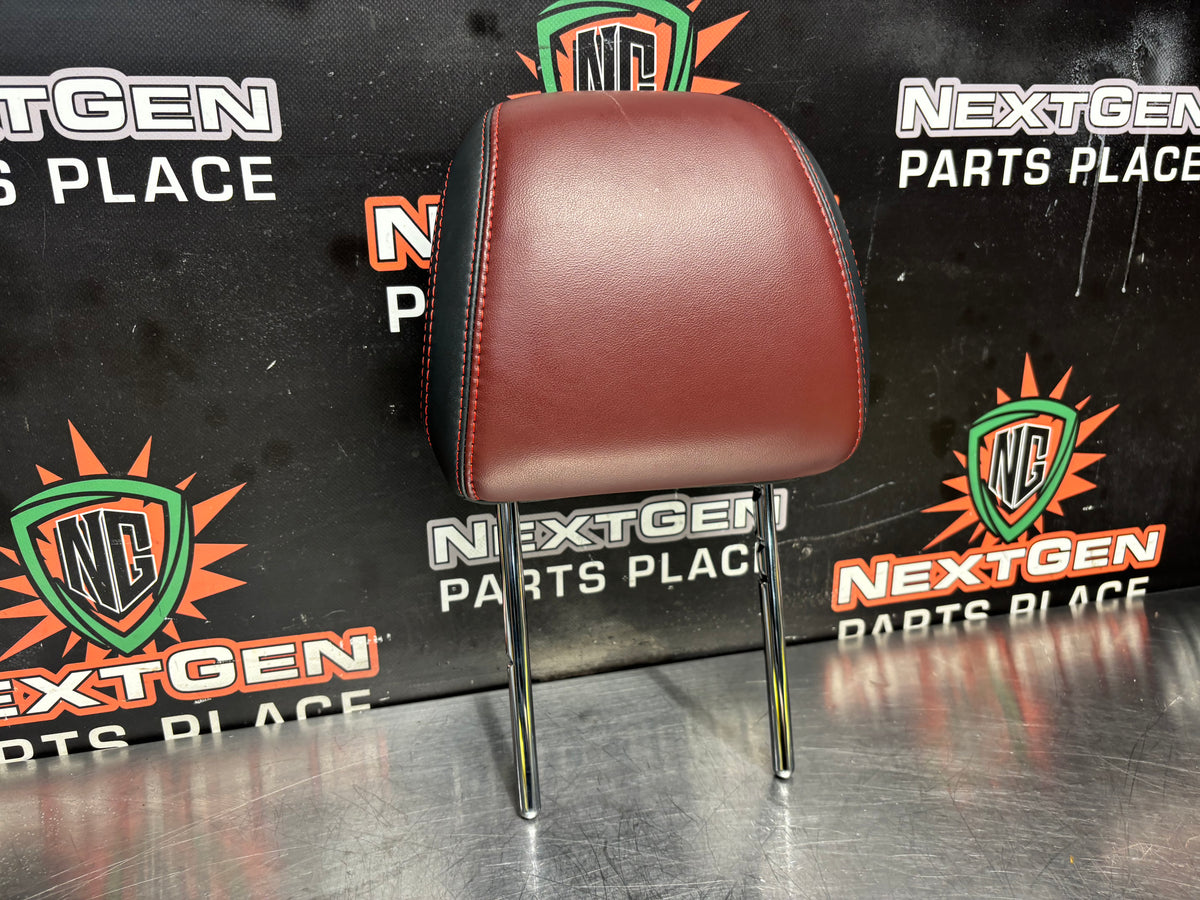 2024 FORD MUSTANG GT FRONT RH/LH HEADREST LEATHER W RED STITCH OEM #12 ...