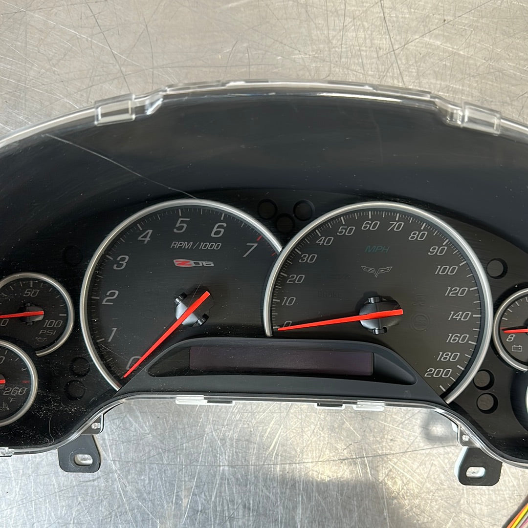 2007 C6 CORVETTE Z06 CLUSTER 40k MILES OEM 10305328 #VV76 ...