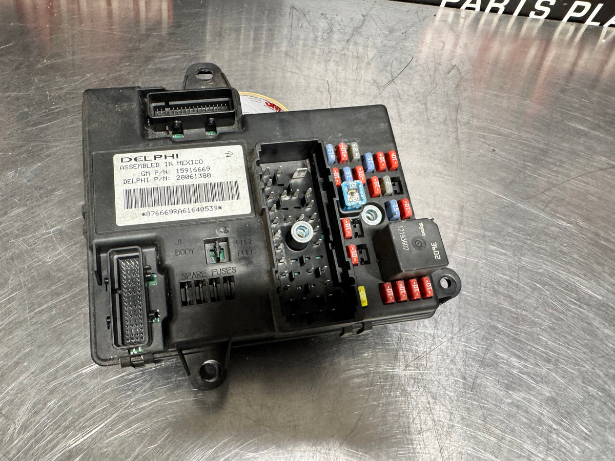 2007 C6 CORVETTE BCM BODY CONTROL MODULE FUSE BOX USED OEM 15916669 #9 ...
