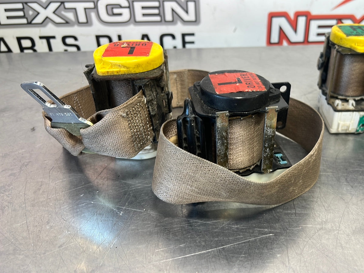 97-04 C5 CORVETTE SEAT BELTS RH LH DRIVER PASSENGER OAK COUPE OEM VV81 ...