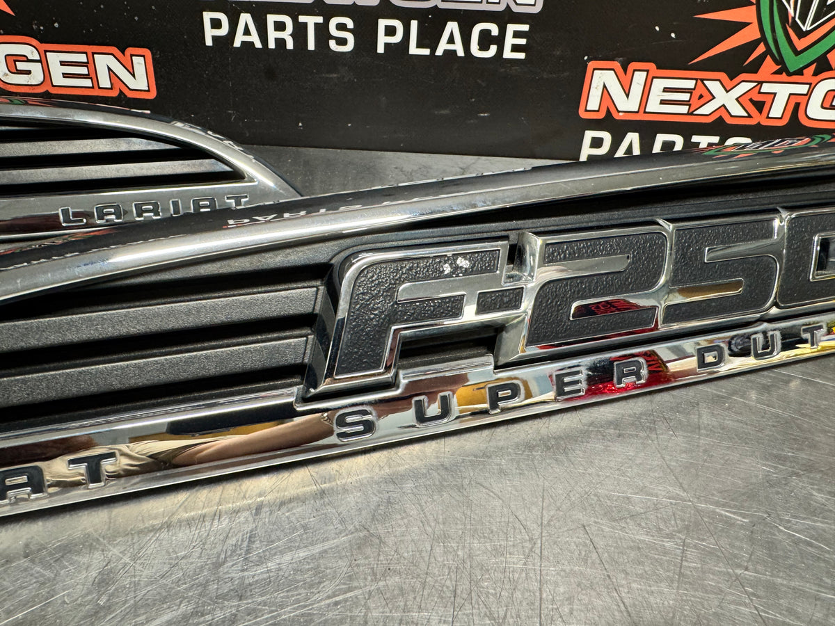 2012 FORD F250 DIESEL LH RH DRIVER PASSENGER SIDE FENDER EMBLEMS OEM ...