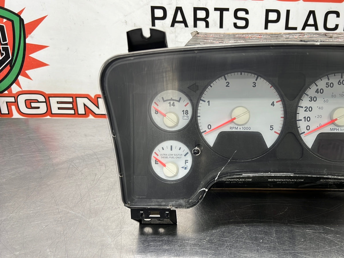 07 DODGE RAM CUMMINS DIESEL MANUAL 6.7 SPEEDOMETER CLUSTER 209,420 MIL ...