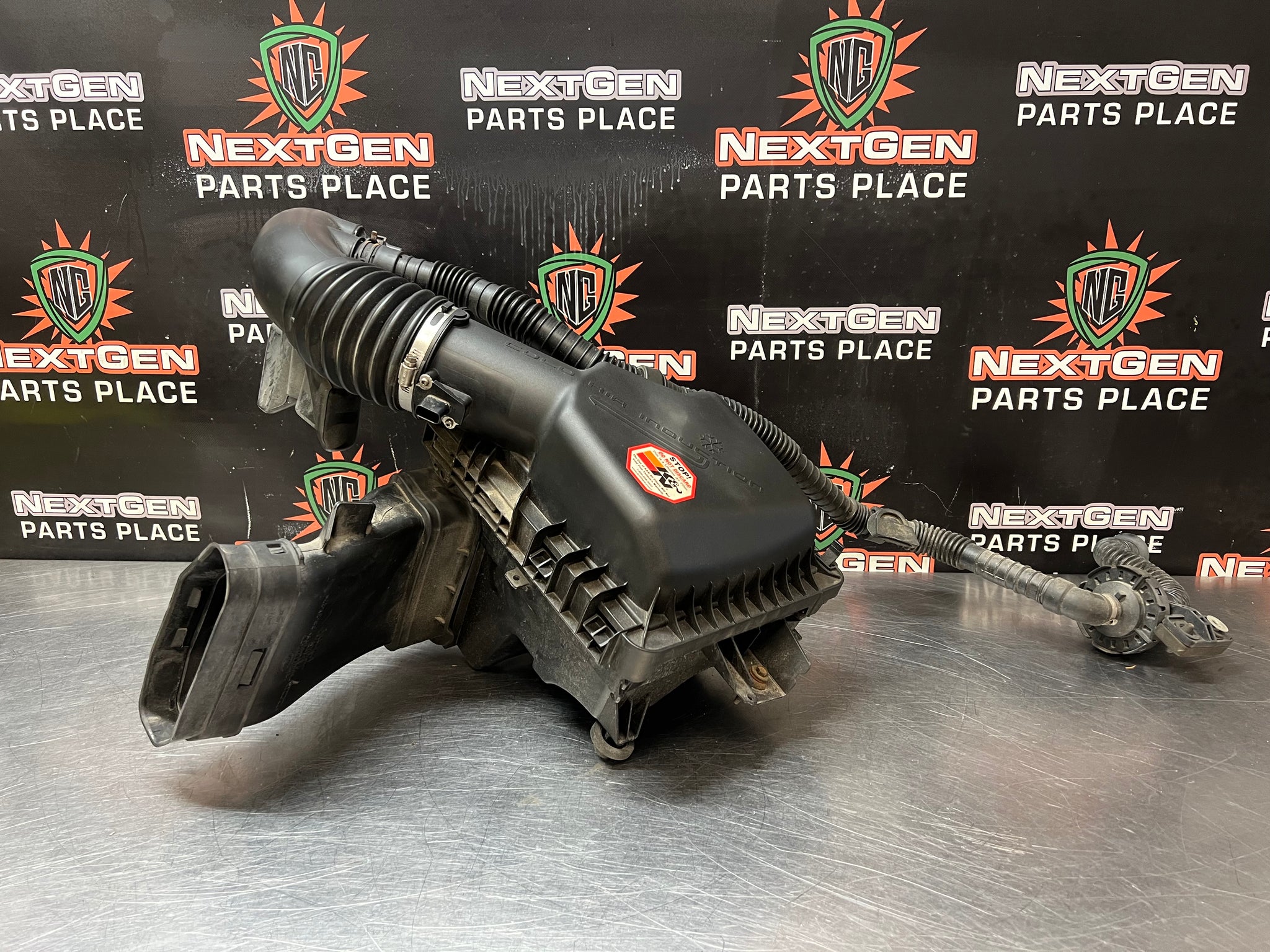2014 FORD MUSTANG GT AIR INTAKE WITH SOUND RESONATOR TUBE AND MAF OEM ...